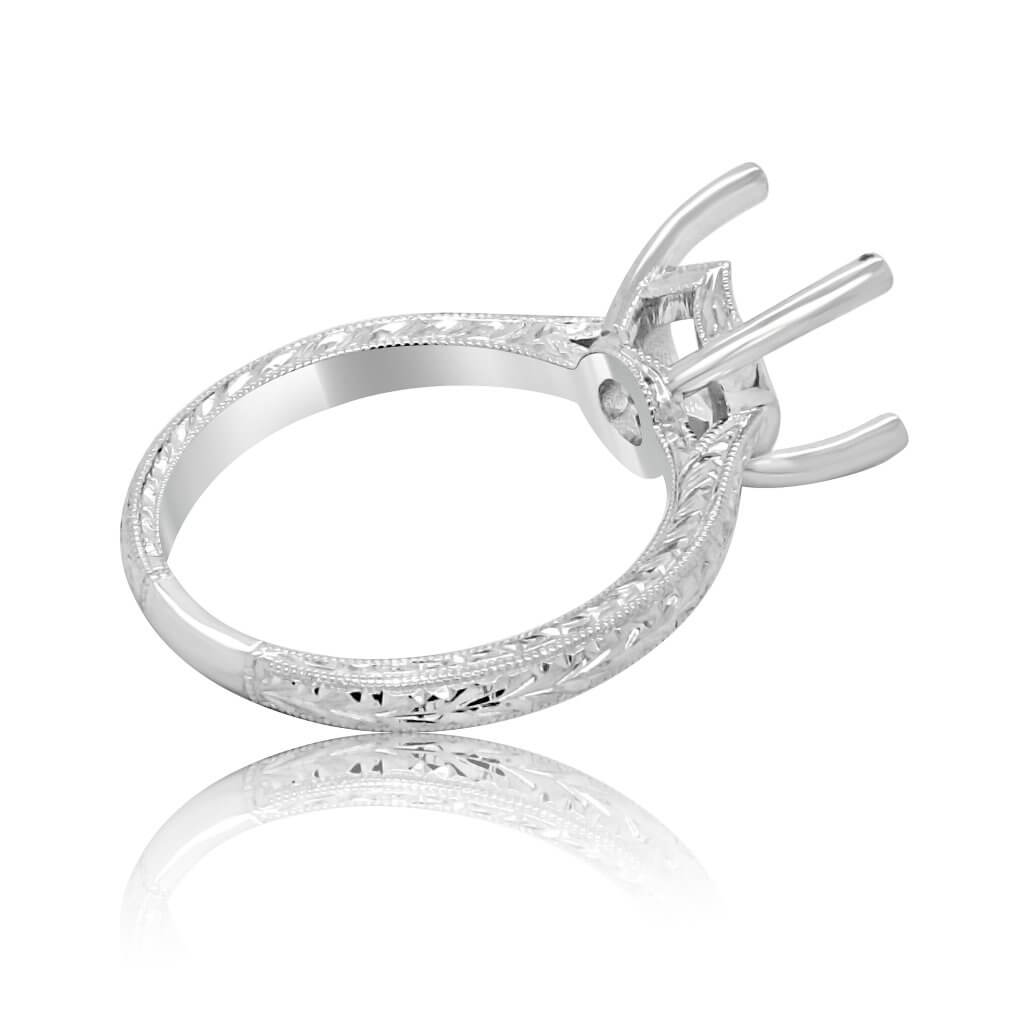 Antique Solitaire Ring Setting - OroSpot
