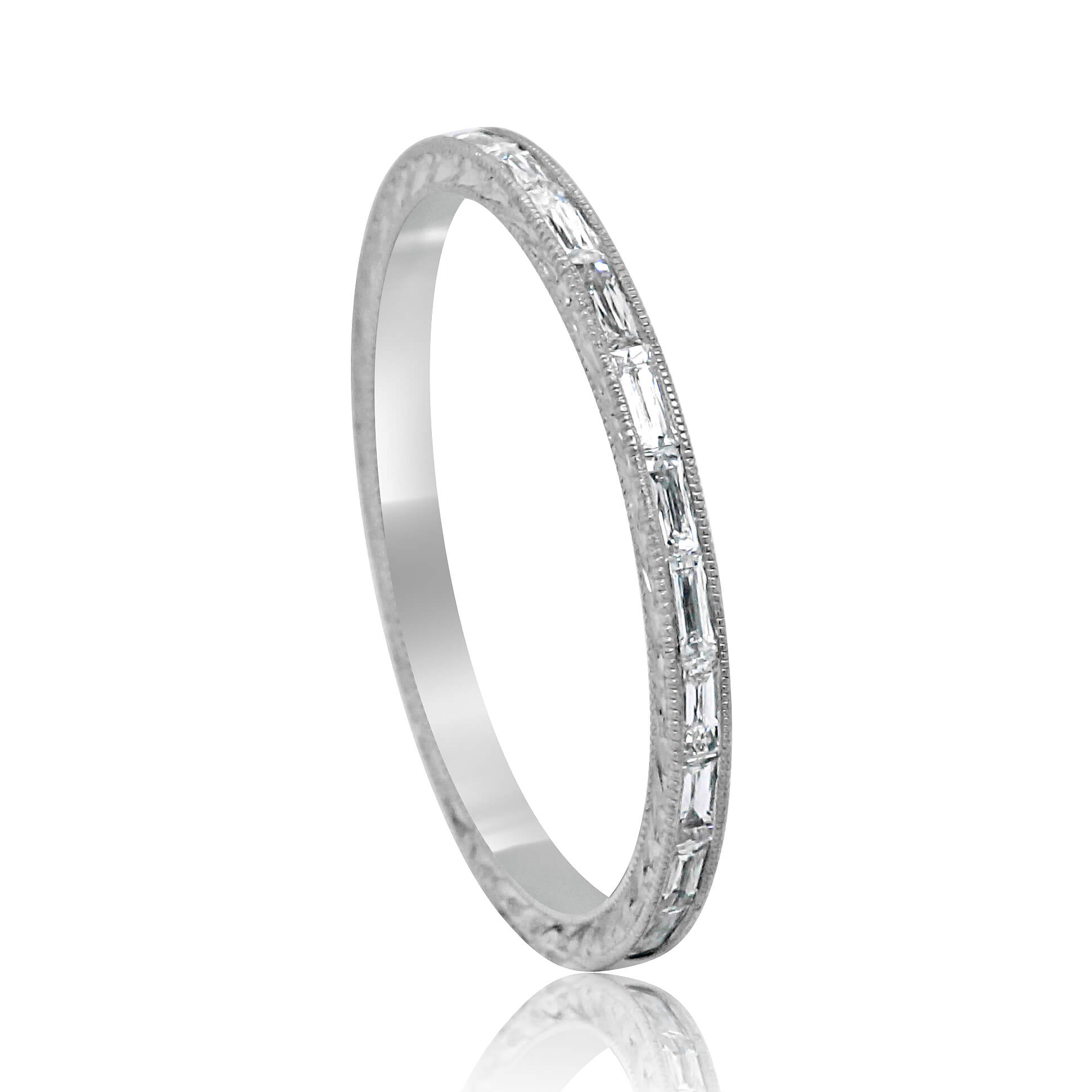 Super Thin Vintage Diamond Band - OroSpot