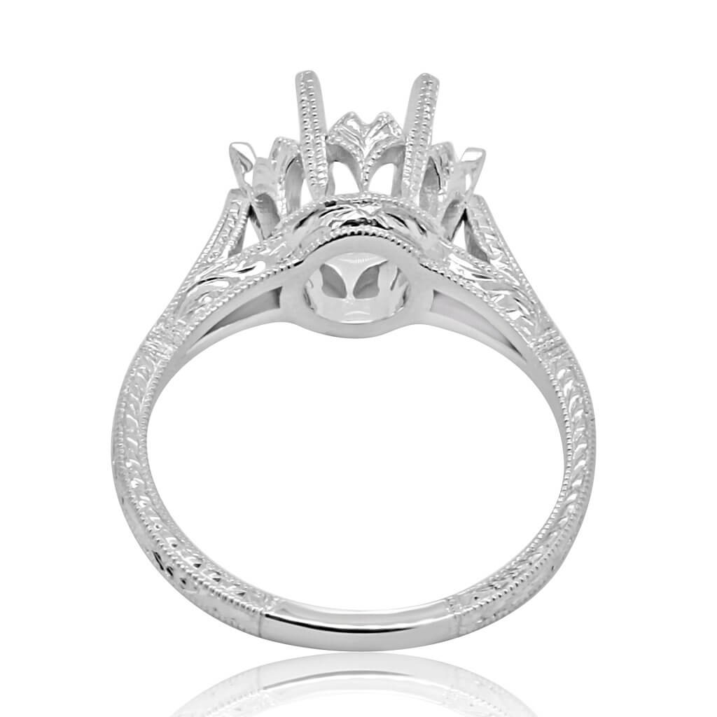 Decorative Six Prong Semi Mount - OroSpot