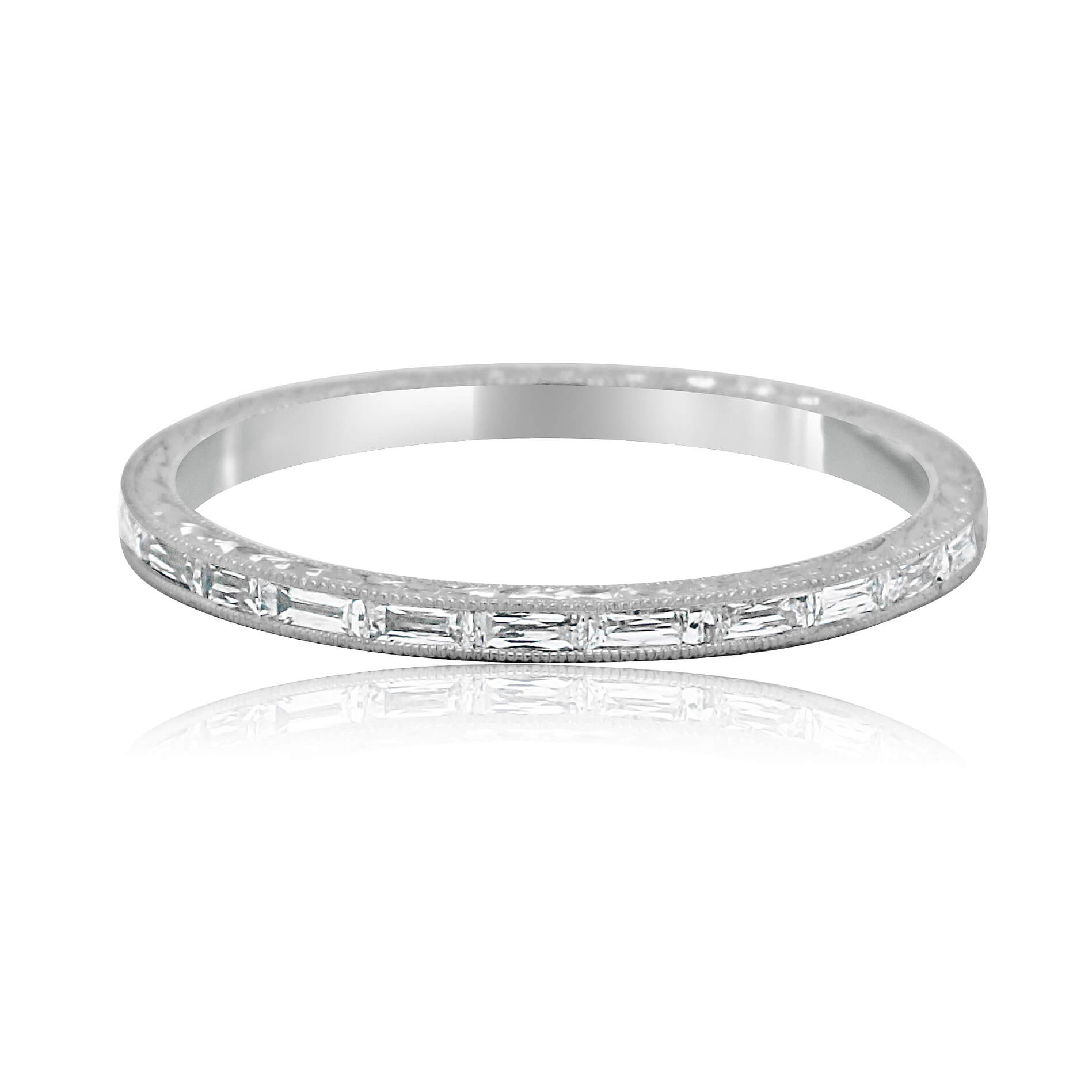 Super Thin Vintage Diamond Band - OroSpot
